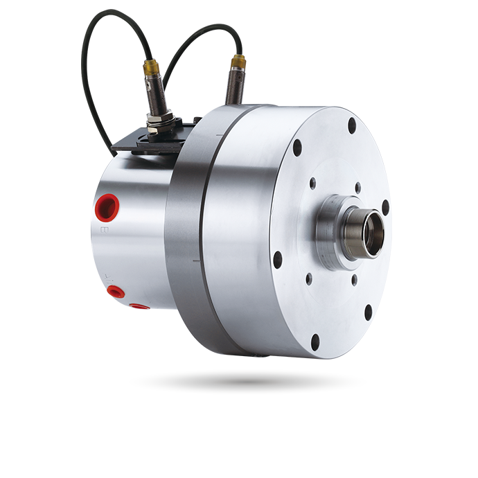 RE-A Compact Style Rotating Air Cylinder with Air Connection and Safety ...