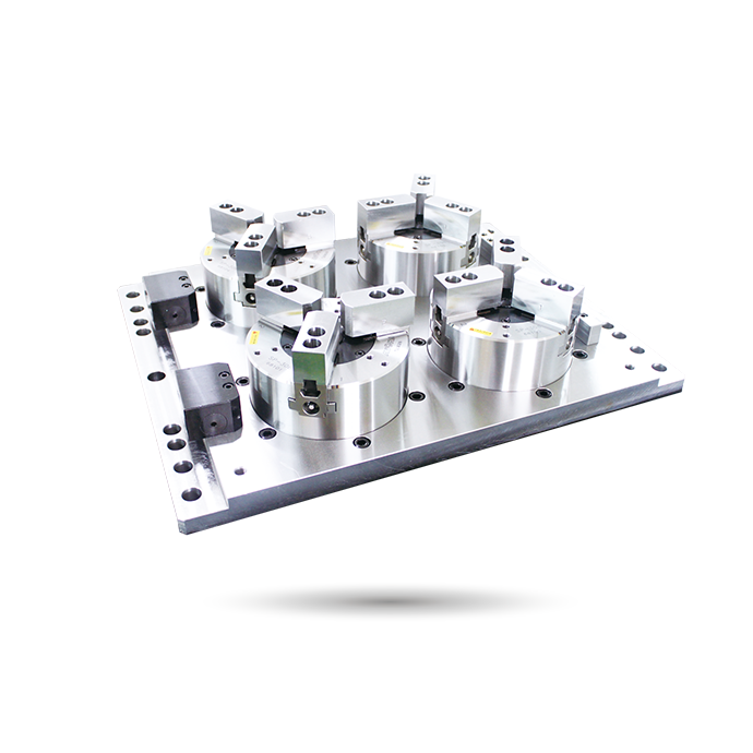MP4 Stationary Chuck Base Plate with Non-Thru-Hole and Thru-Hole ...